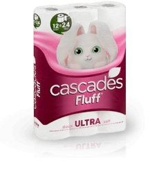 100% Recycled Bathroom Tissue | Cascades Fluff Enviro